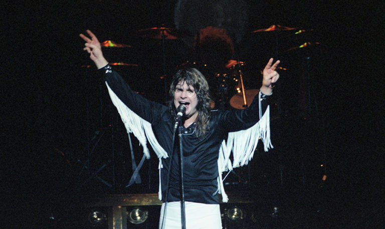 Blizzard of Ozz tour in 1981 .Ozzy Osbourne concert pictures